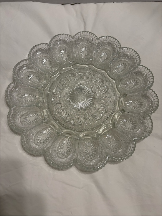 Brockway | Dining | Vintage Brockway Glass Concord Deviled Egg Plate Sm ...